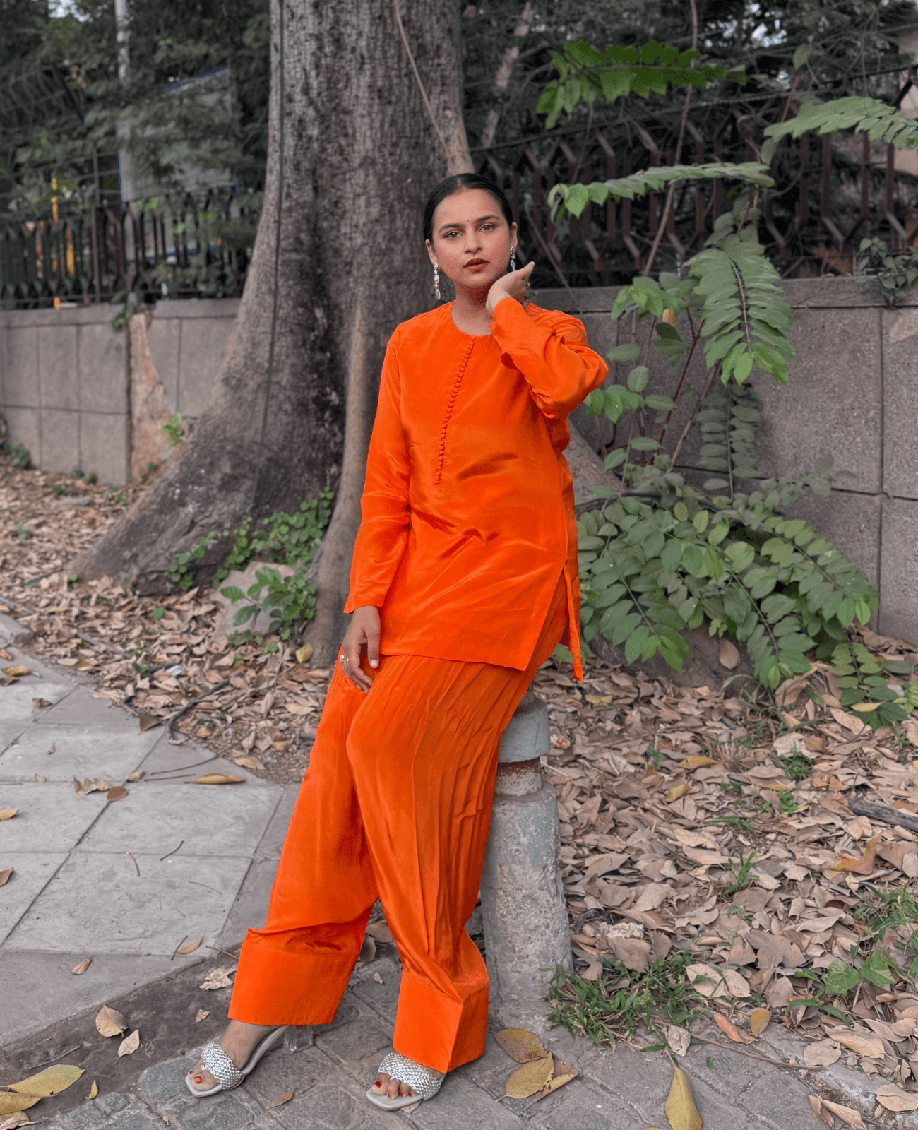Orange Candy Pakistani Salwar Kameez-Set of 2 – Rare Threads by Naina